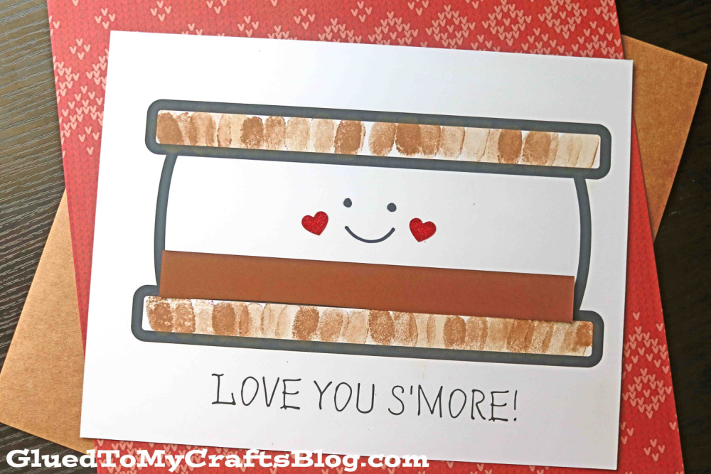 Fingerprint S'mores Craft Idea For Kids - Glued To My Crafts - Let's ...