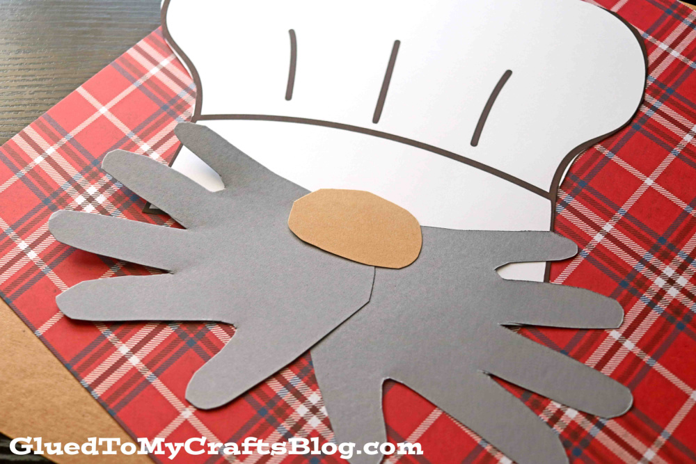 Handprint Chef Gnome Keepsake - Glued To My Crafts - Let's Get Crafty!