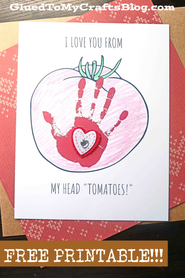 Handprint Tomato Keepsake Craft Idea For Kids