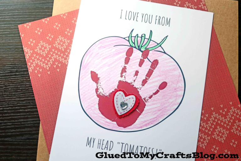 Handprint Tomato Keepsake Craft Idea For Kids