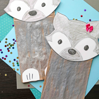 Paper Plate Wolf - Children's Book Inspired Craft Idea