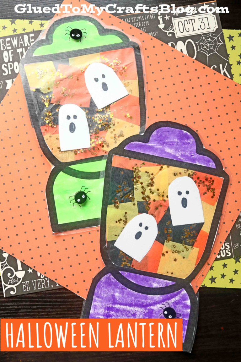 Stained Glass Halloween Lantern Craft