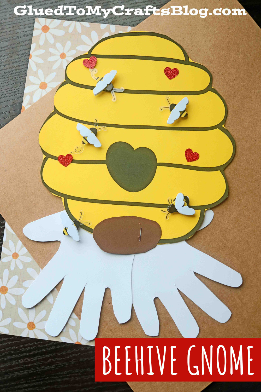 Paper Beehive Gnome Craft