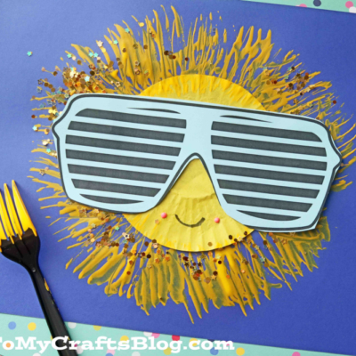 Paper & Popsicle Stick Sunshine Craft