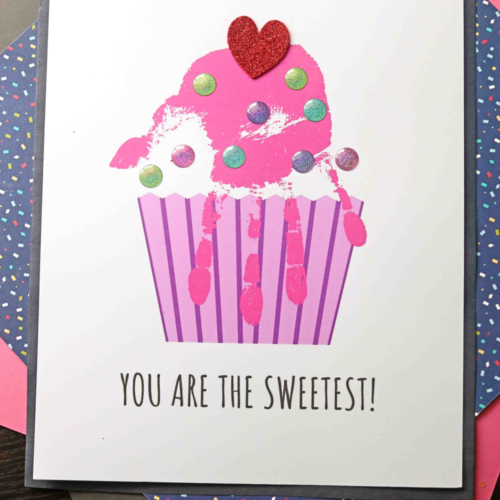 Handprint Cupcake Keepsake