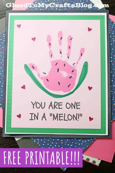 Watermelon Handprint Craft