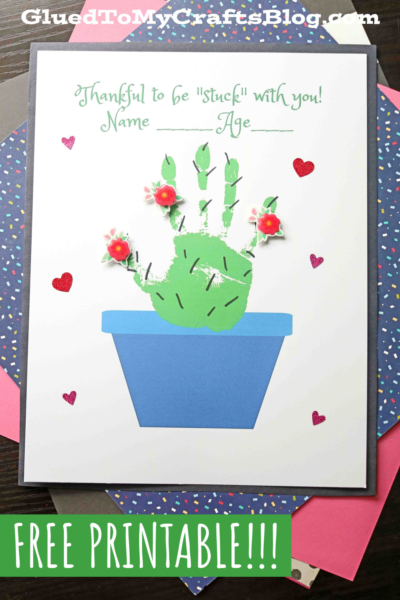 Stuck With You - Handprint Cactus Keepsake