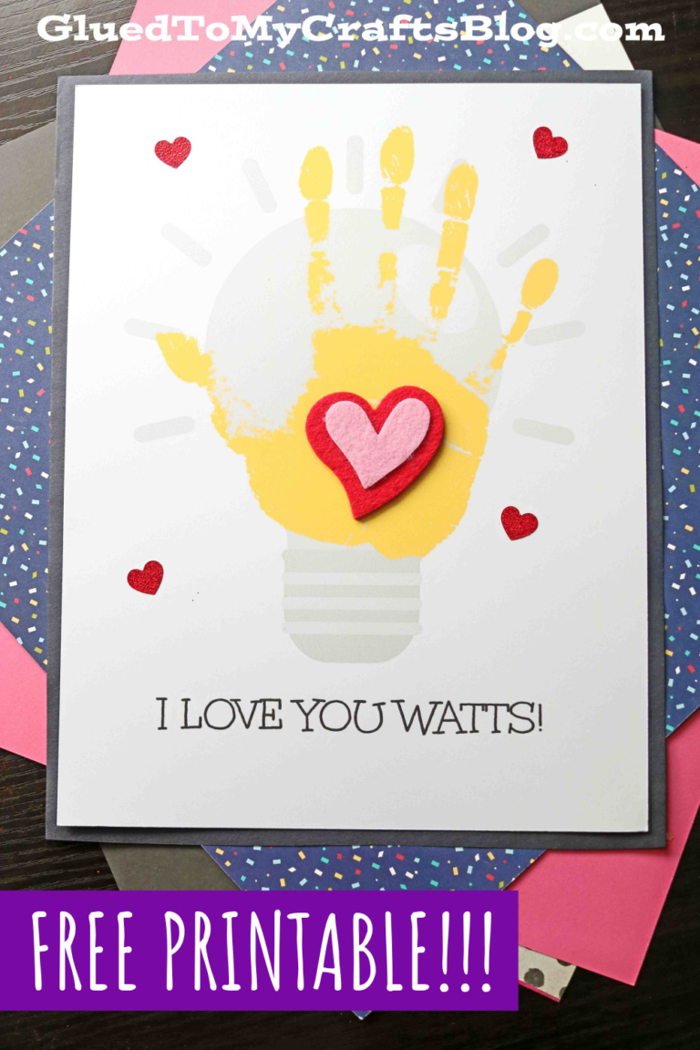 Handprint Light Bulb - I Love You Watts Keepsake