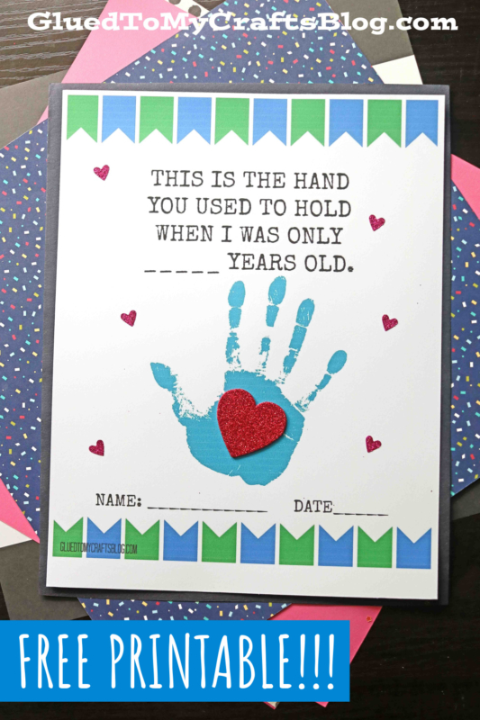 Handprint Birthday Keepsake Craft