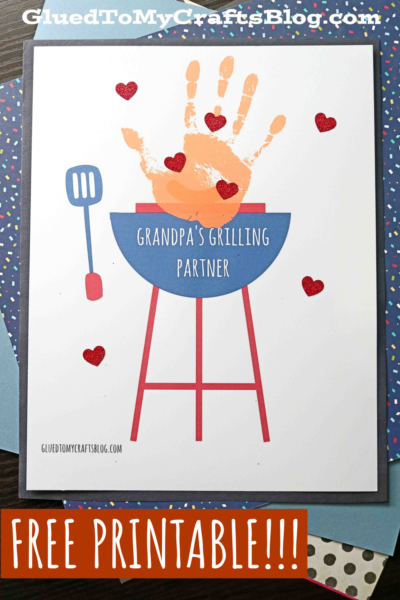 Handprint Grandpa's Grilling Partner Keepsake