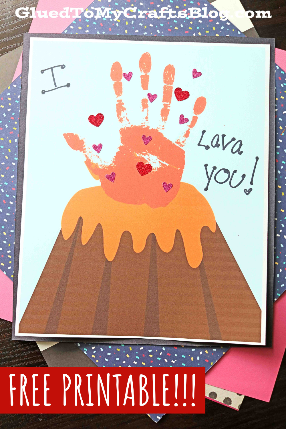 Handprint Lava You Volcano