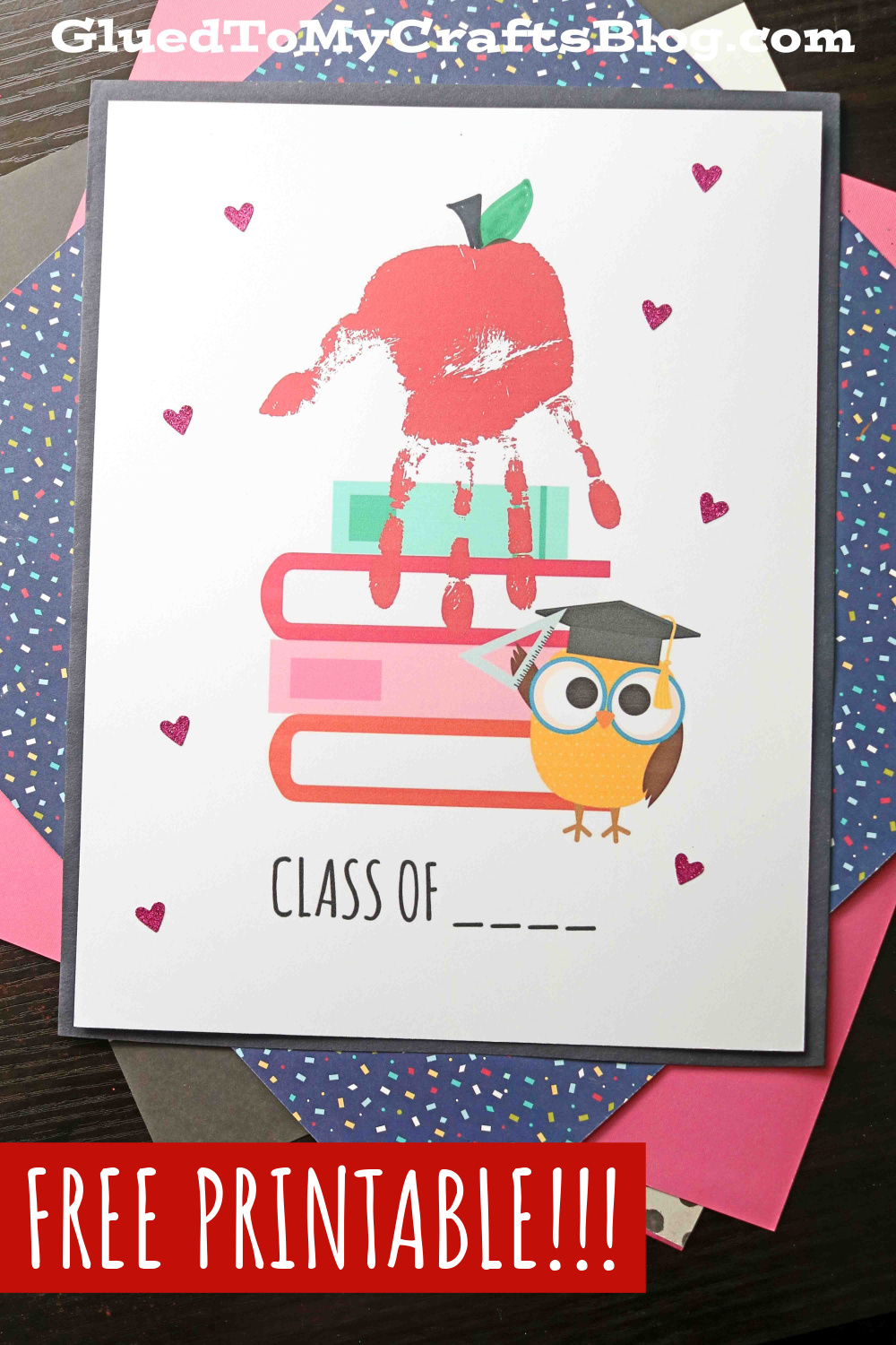 Handprint Class of Apple Keepsake