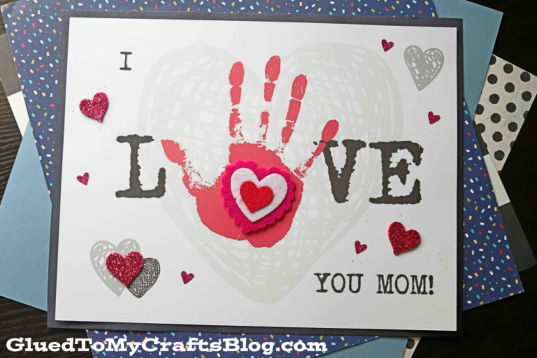 Handprint I Love You Mom Keepsake