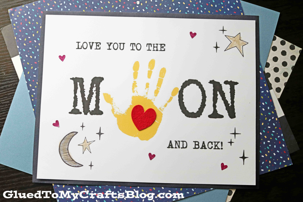 Handprint Love You To The Moon & Back Keepsake