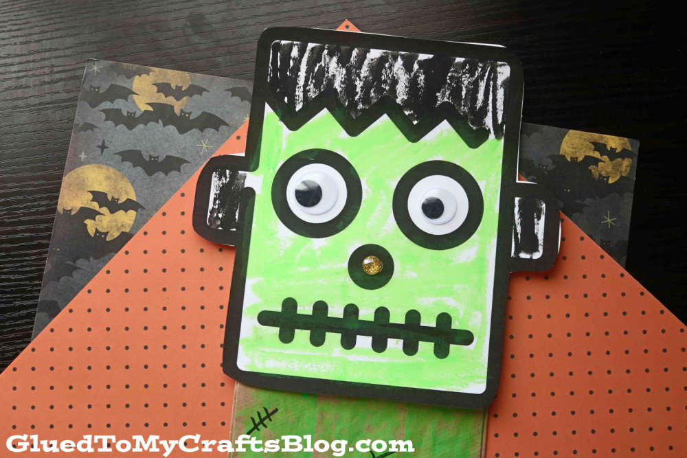 Paper Bag Frankenstein Puppet - Glued To My Crafts - Let's Get Crafty!
