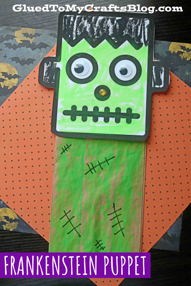 Paper Bag Frankenstein Craft Idea For Kids