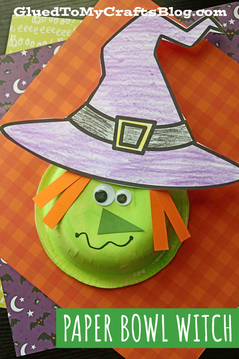 Paper Bowl Witch Craft For Kids