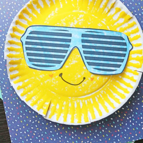 Paper Plate Sun Craft For Kids