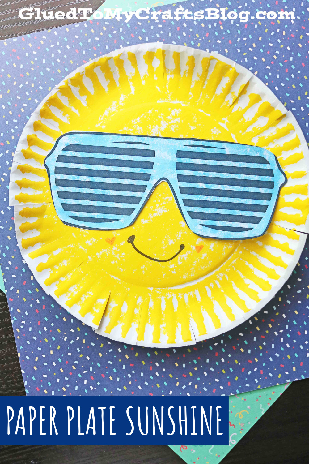 Paper Plate Sun Craft For Kids