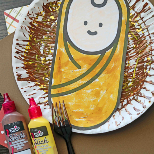Paper Plate Manger Nativity Craft