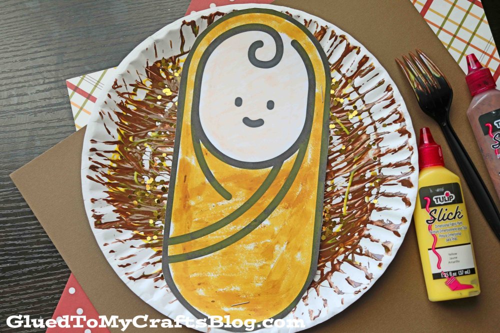 Paper Plate Manger Nativity Craft
