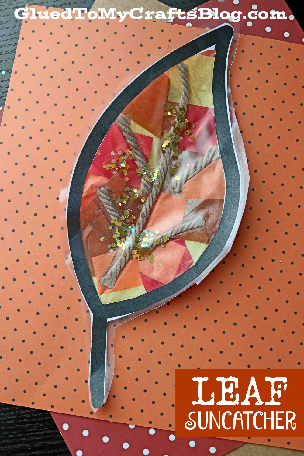 Leaf Suncatcher Craft Idea For Kids