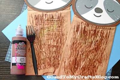 Paper Bag Sloth Puppet Craft