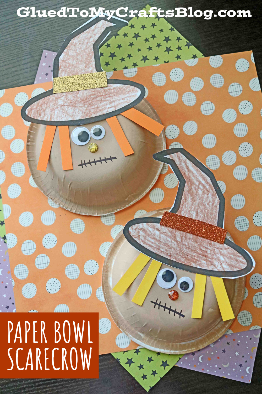 Paper Bowl Scarecrow Craft Idea For Fall