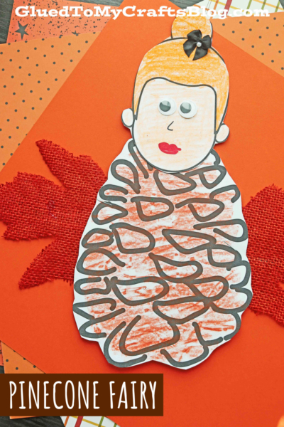 Paper Pine Cone Fairy Craft Idea For Fall