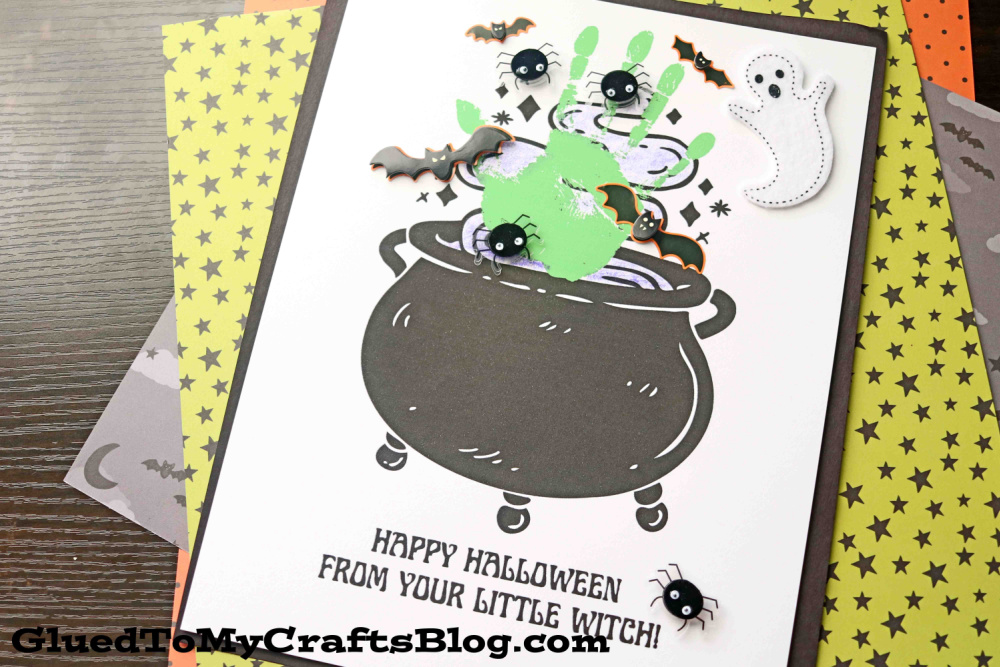 Handprint Halloween Cauldron Keepsake - Glued To My Crafts - Let's Get ...