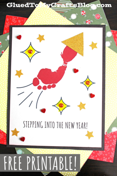 Footprint Stepping Into The New Year Keepsake