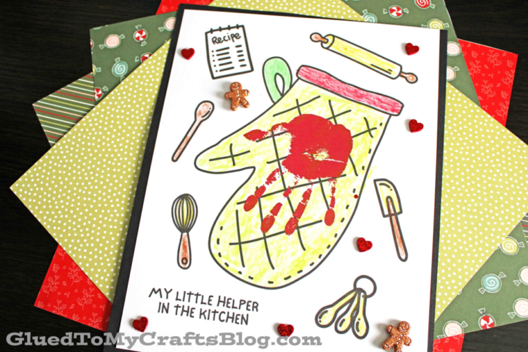 Handprint "My Little Helper In The Kitchen" Keepsake