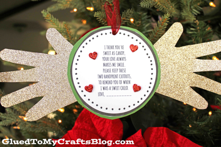 Handprint Candy Keepsake Ornament