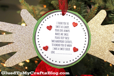 Handprint Candy Keepsake Ornament