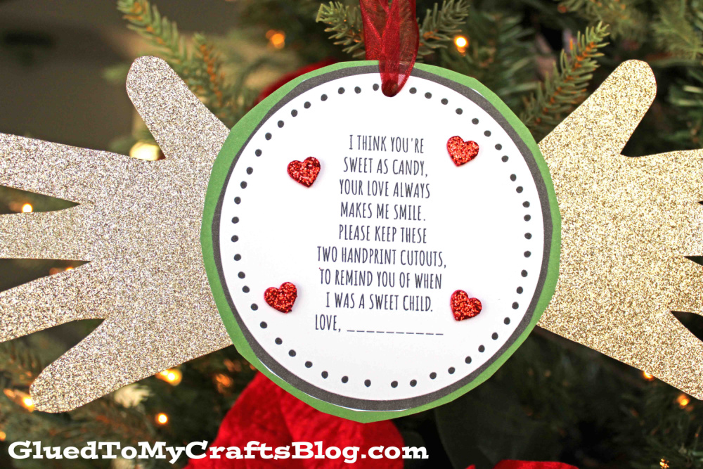 Handprint Candy Keepsake Ornament