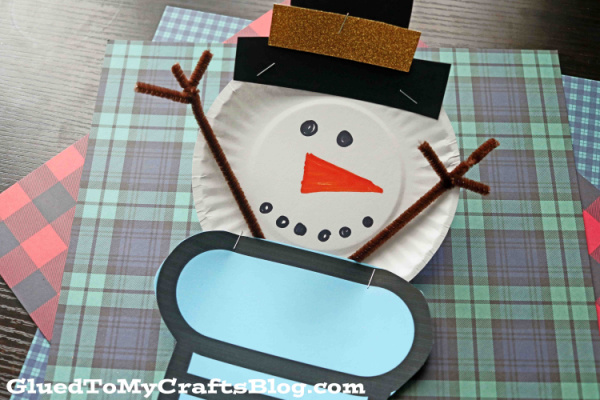 Snowman Stocking Craft Idea For Kids - Glued To My Crafts - Let's Get ...