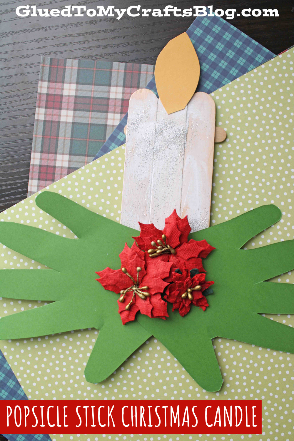 Popsicle Stick Christmas Candle Craft