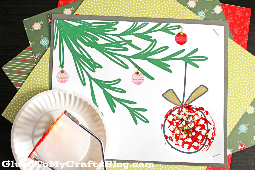 Potato Masher Stamped Christmas Ornament Craft For Kids