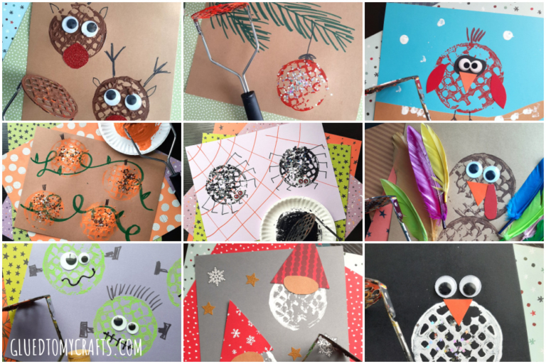 Potato Masher Stamped Craft Ideas For Kids