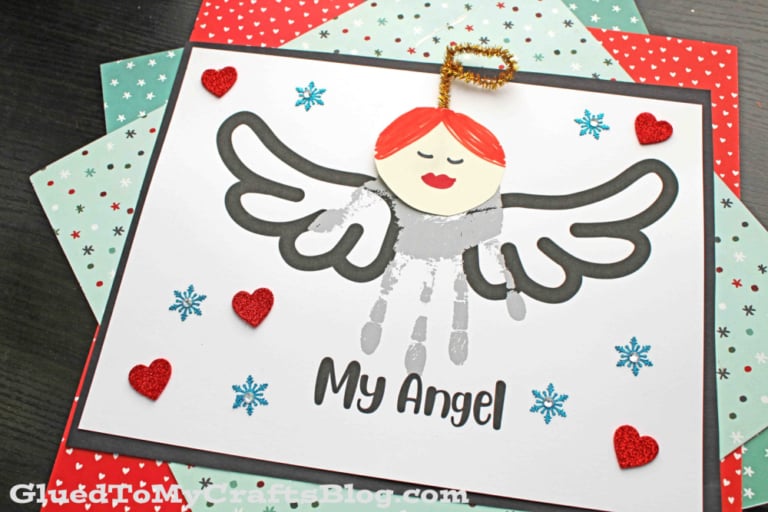 Handprint Angel Keepsake Craft For Christmas