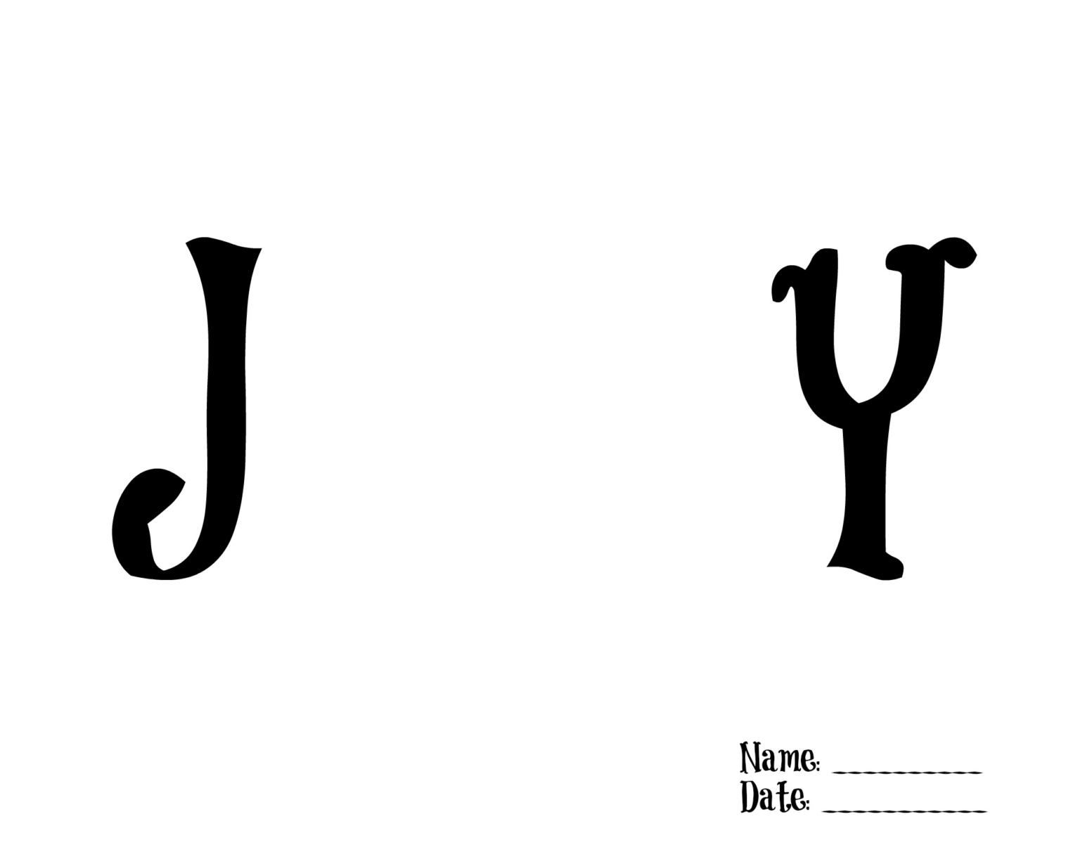 Joy Keepsake Printable - Landing Page