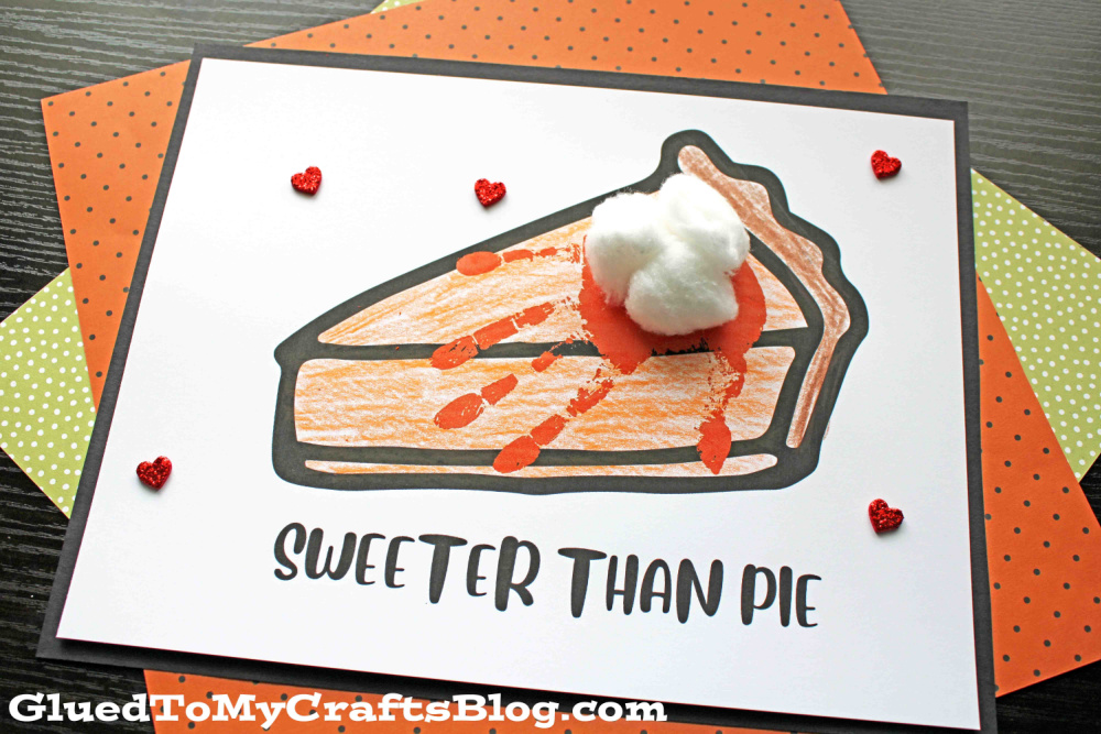 Handprint Sweeter Than Pie Keepsake