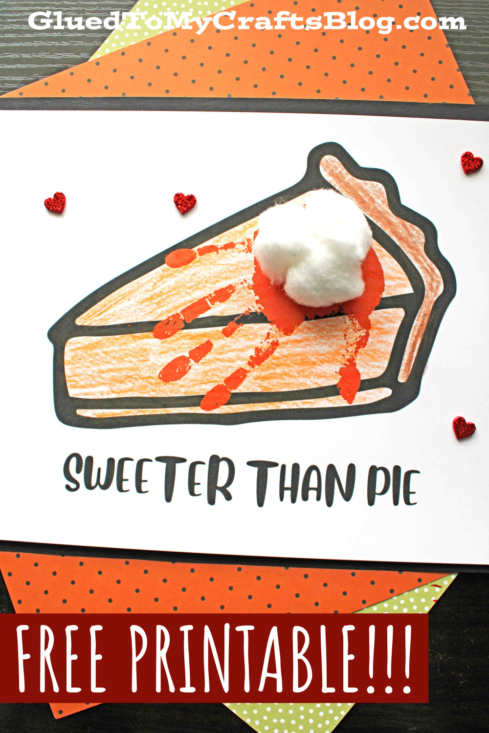 Handprint Sweeter Than Pie Keepsake