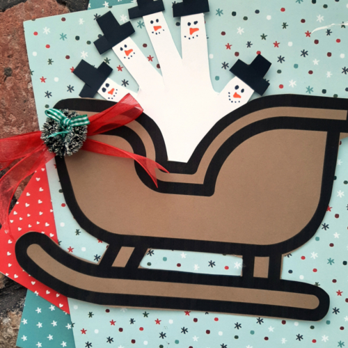 Christmas Sleigh Keepsake Craft Idea For Kids