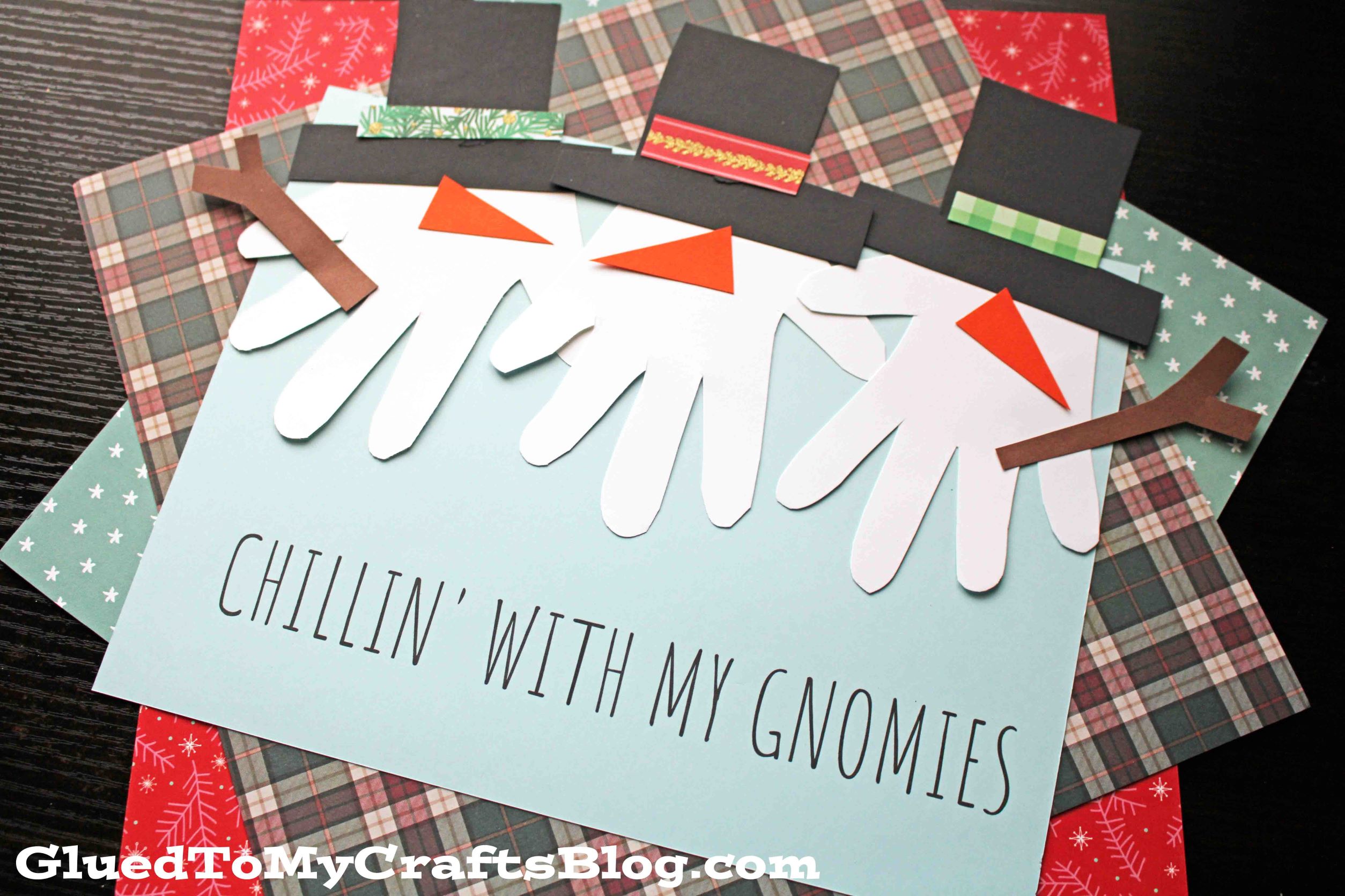 Handprint Snowman Gnome Keepsake - Glued To My Crafts