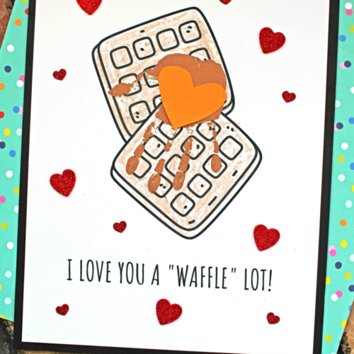Handprint Waffle Keepsake Craft Idea