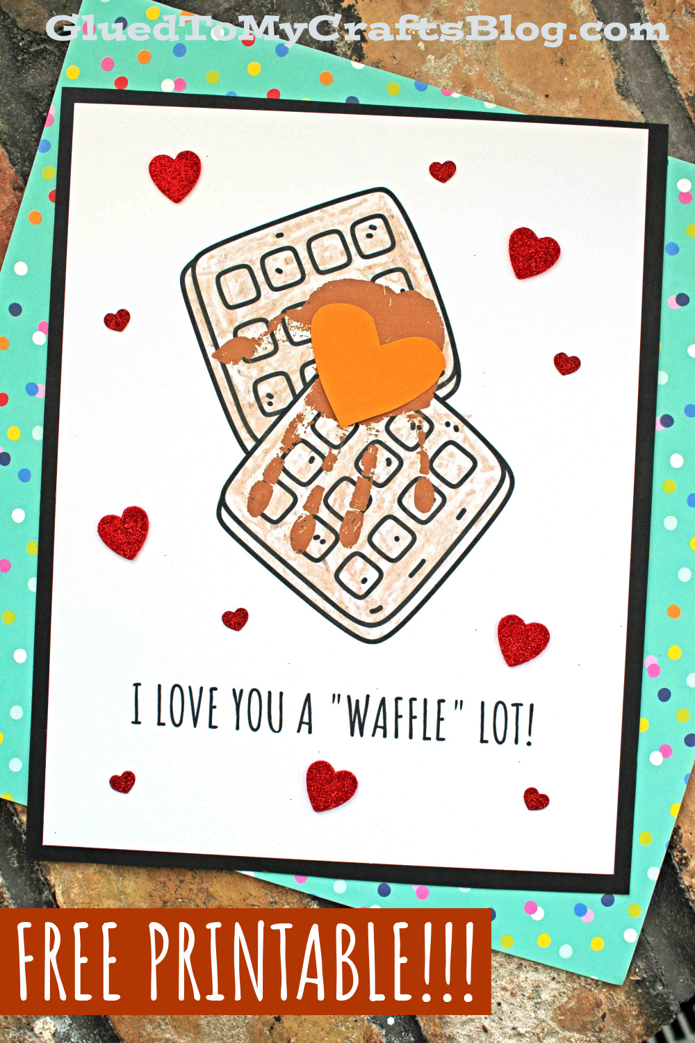 Handprint Waffle Keepsake Craft Idea