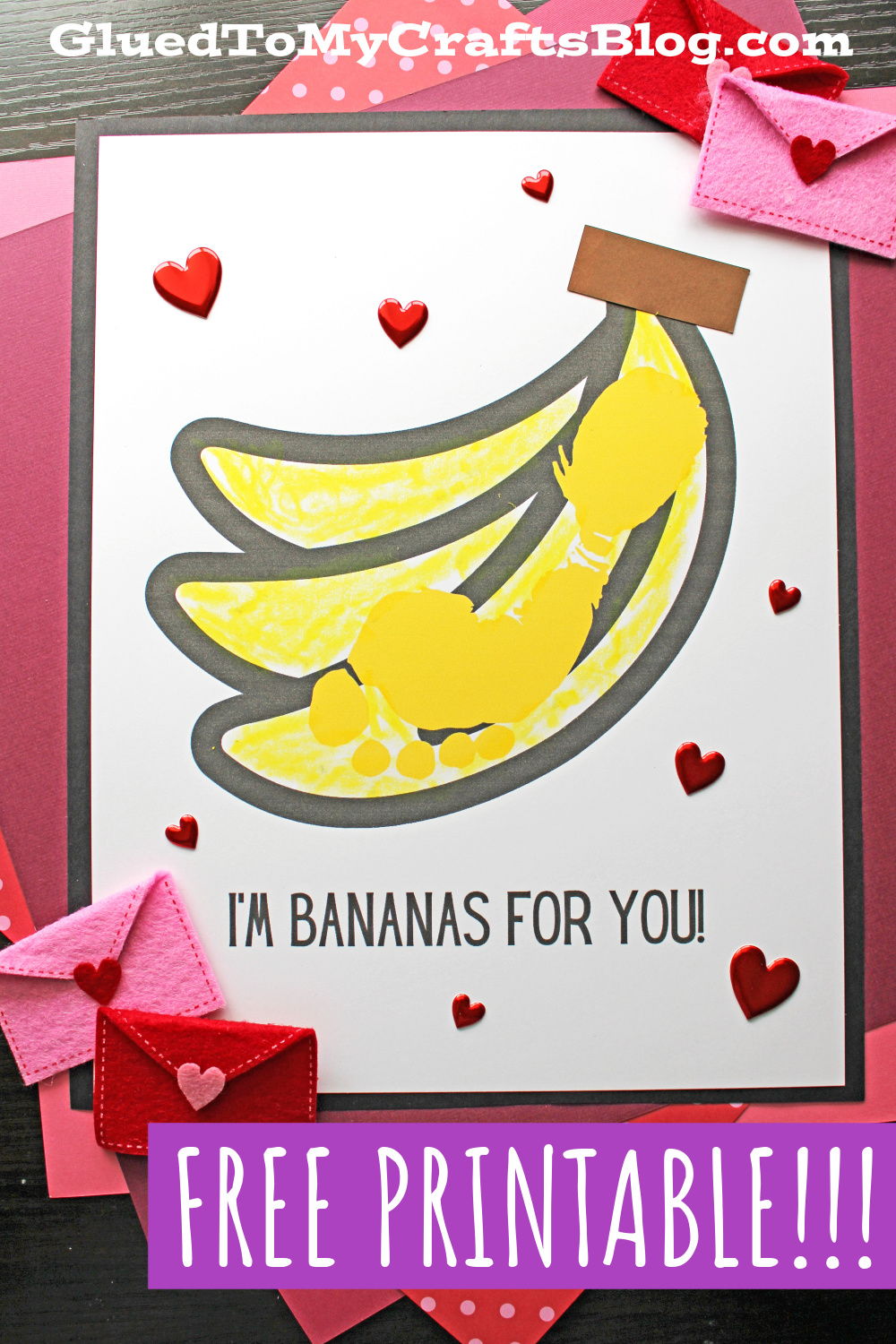 Footprint Banana Keepsake Idea