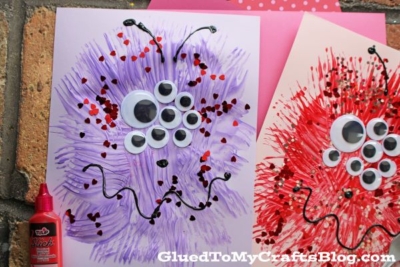 Fork Painted Love Monster Craft