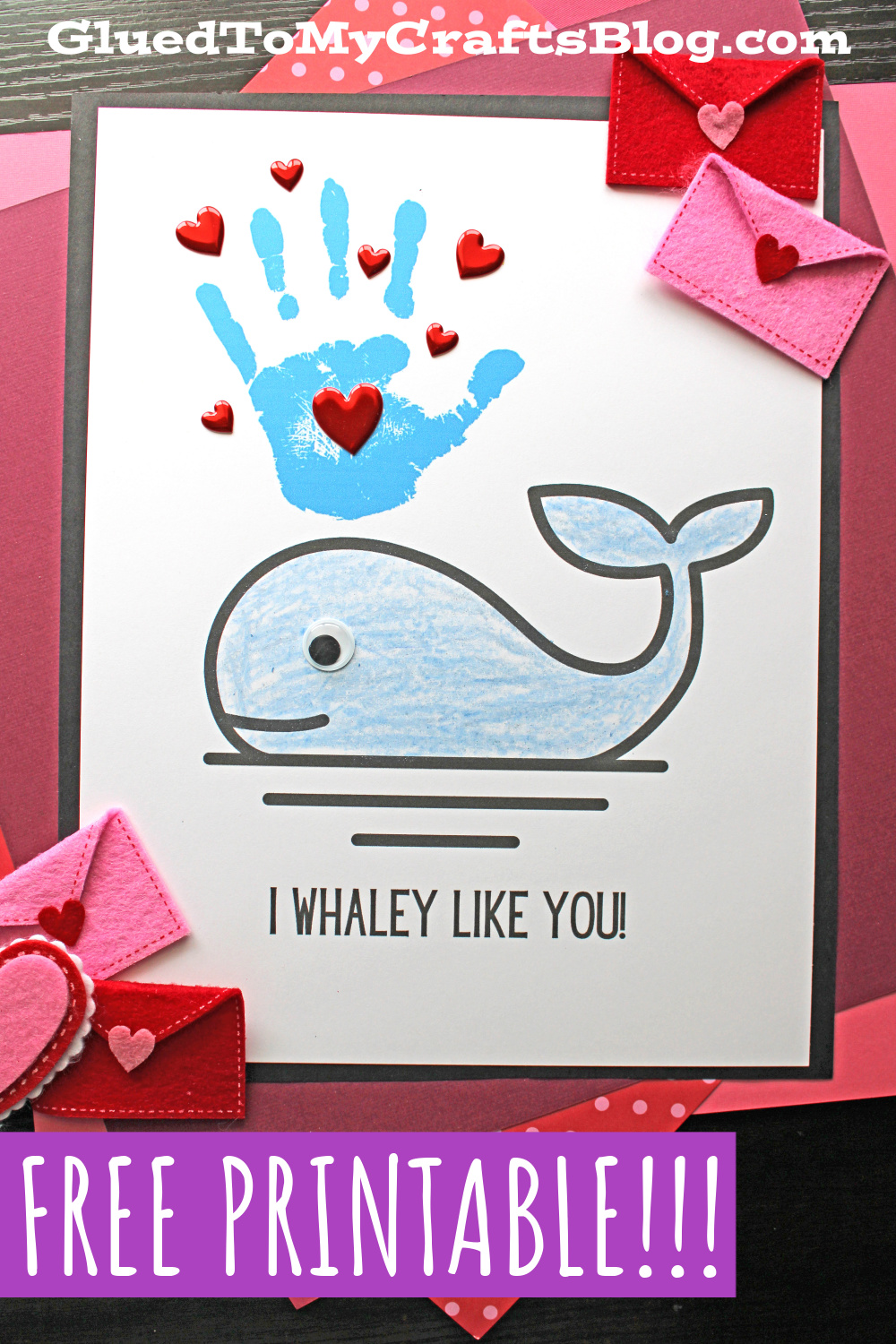 Handprint I "WHALEY" Like You Keepsake
